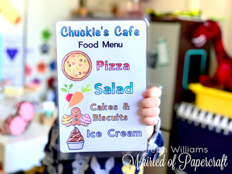 Pretend Play Menus – Whirled of Papercraft